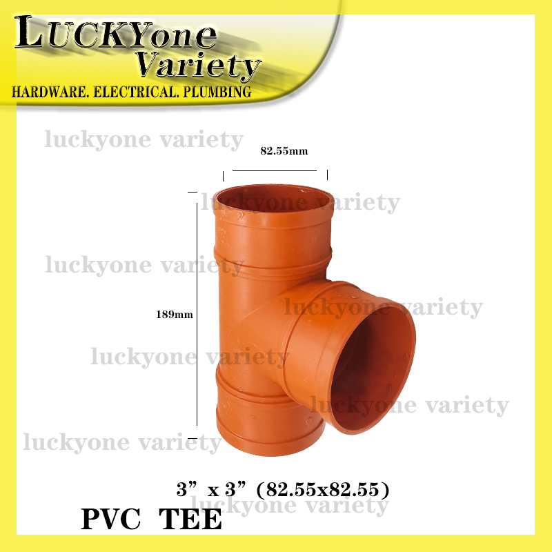 PVC ORANGE FITTINGS TEE 2X2/3X3/4X4 | Shopee Philippines