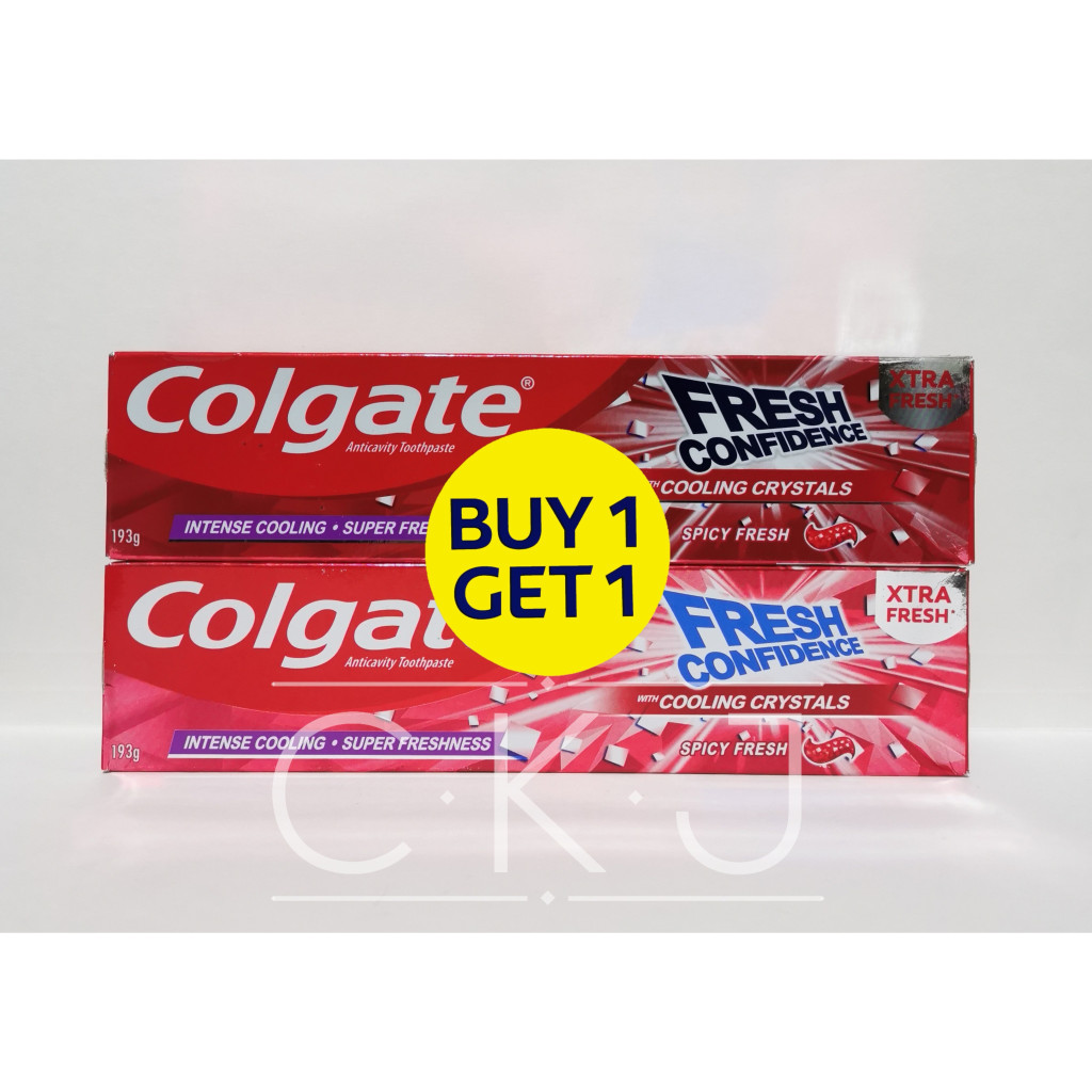 PROMO Colgate Fresh Confidence Spicy Fresh Toothpaste 193g BUY 1 GET 1 ...