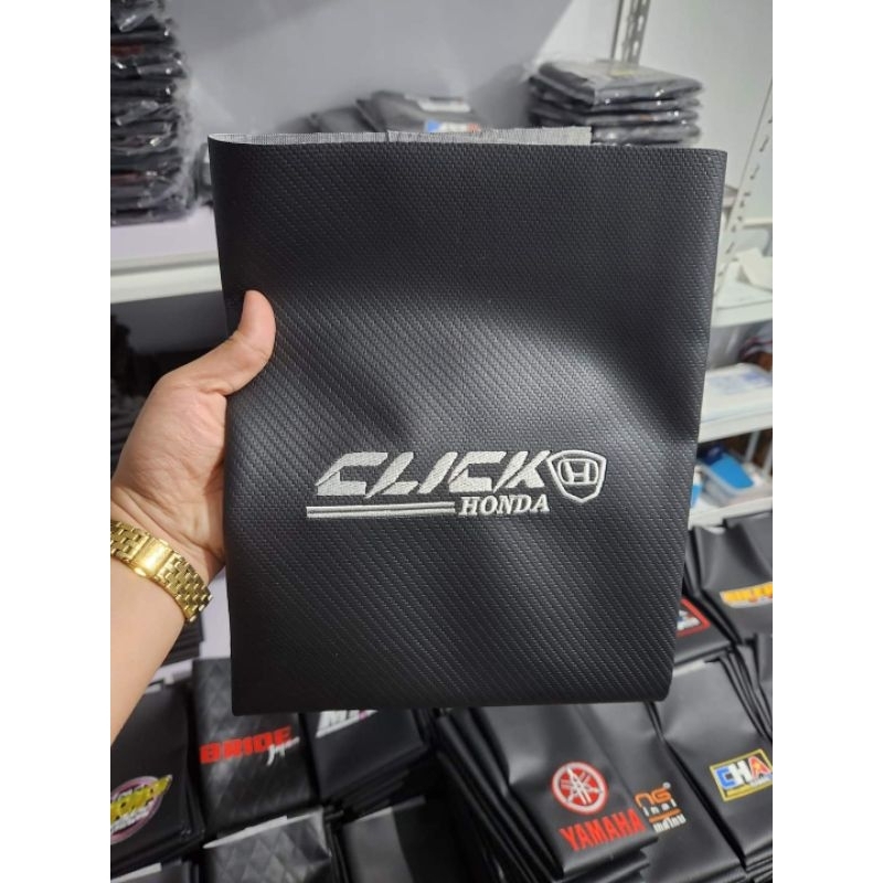 HONDA CLICK EMBROID DRY CARBON SEAT COVER FREE STICKER | Shopee Philippines