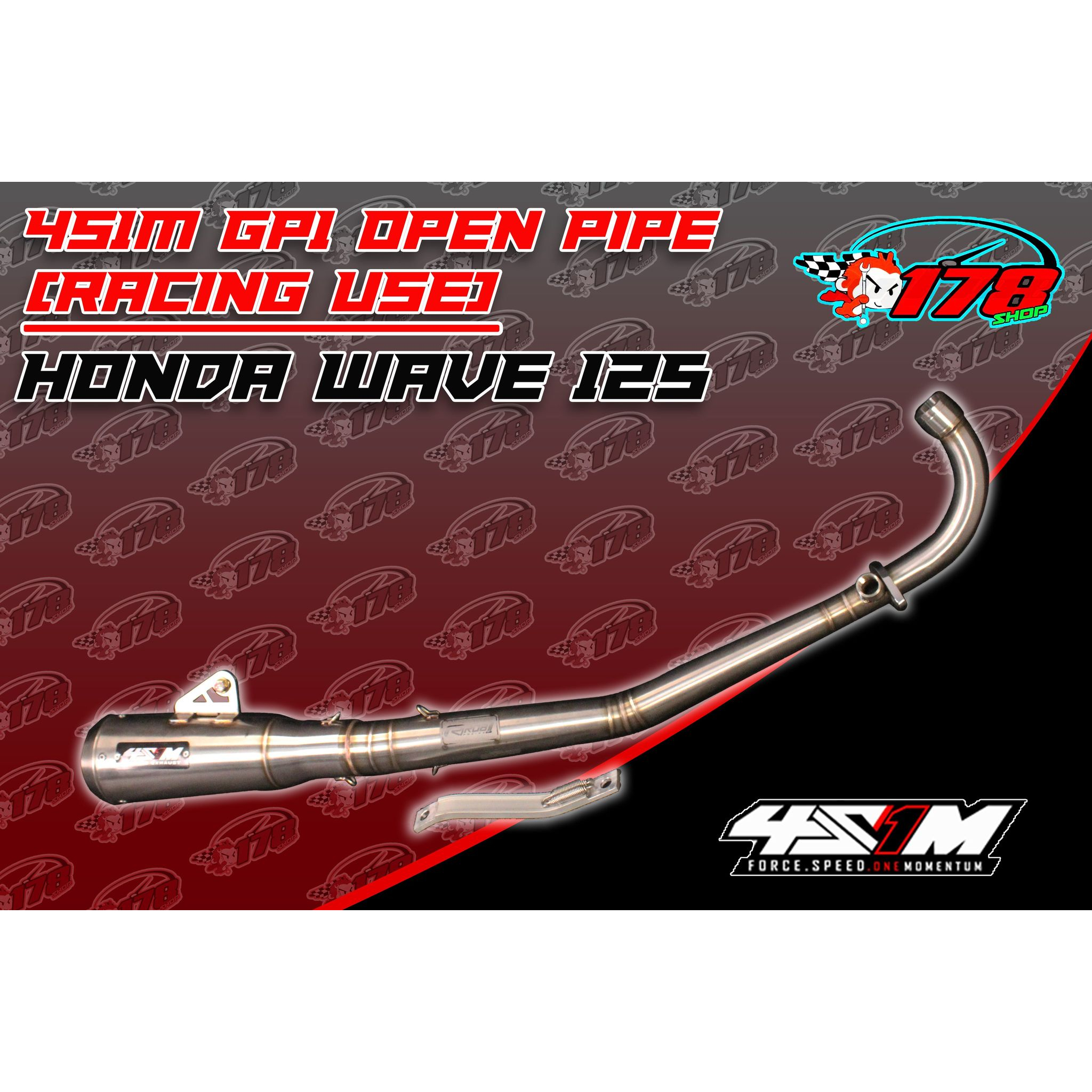 4S1M GP1 open pipe Honda wave 125 (racing use) | Shopee Philippines