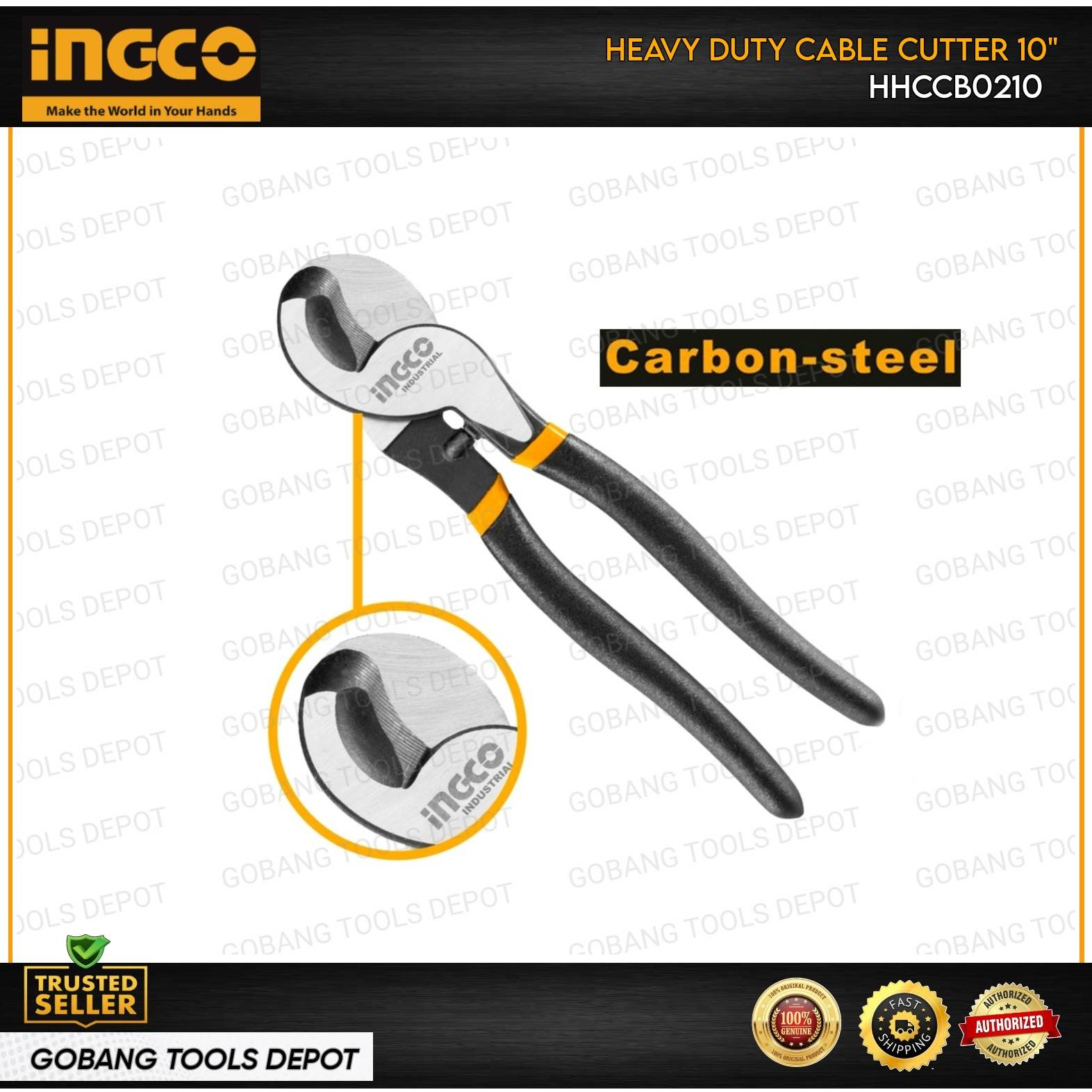 INGCO Heavy Duty Cable Cutter 10" HHCCB0210 | Shopee Philippines