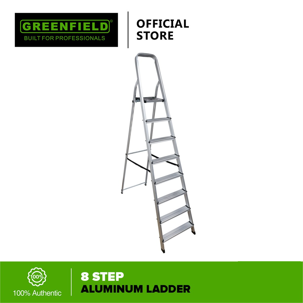 Greenfield AFC0108C 8 Step Aluminum Ladder - Safety Equipment | Shopee ...