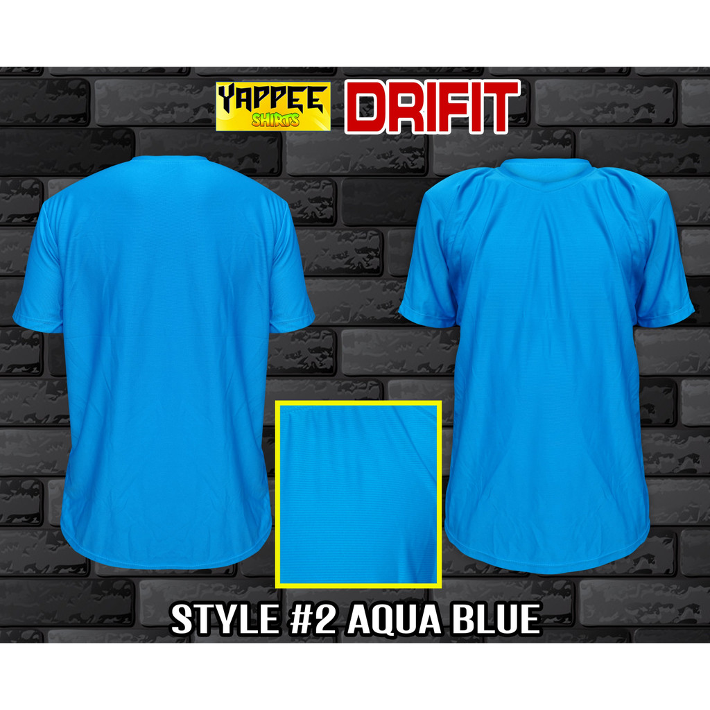 DRIFIT 2 Aqua Blue Activewear Tshirt | Shopee Philippines