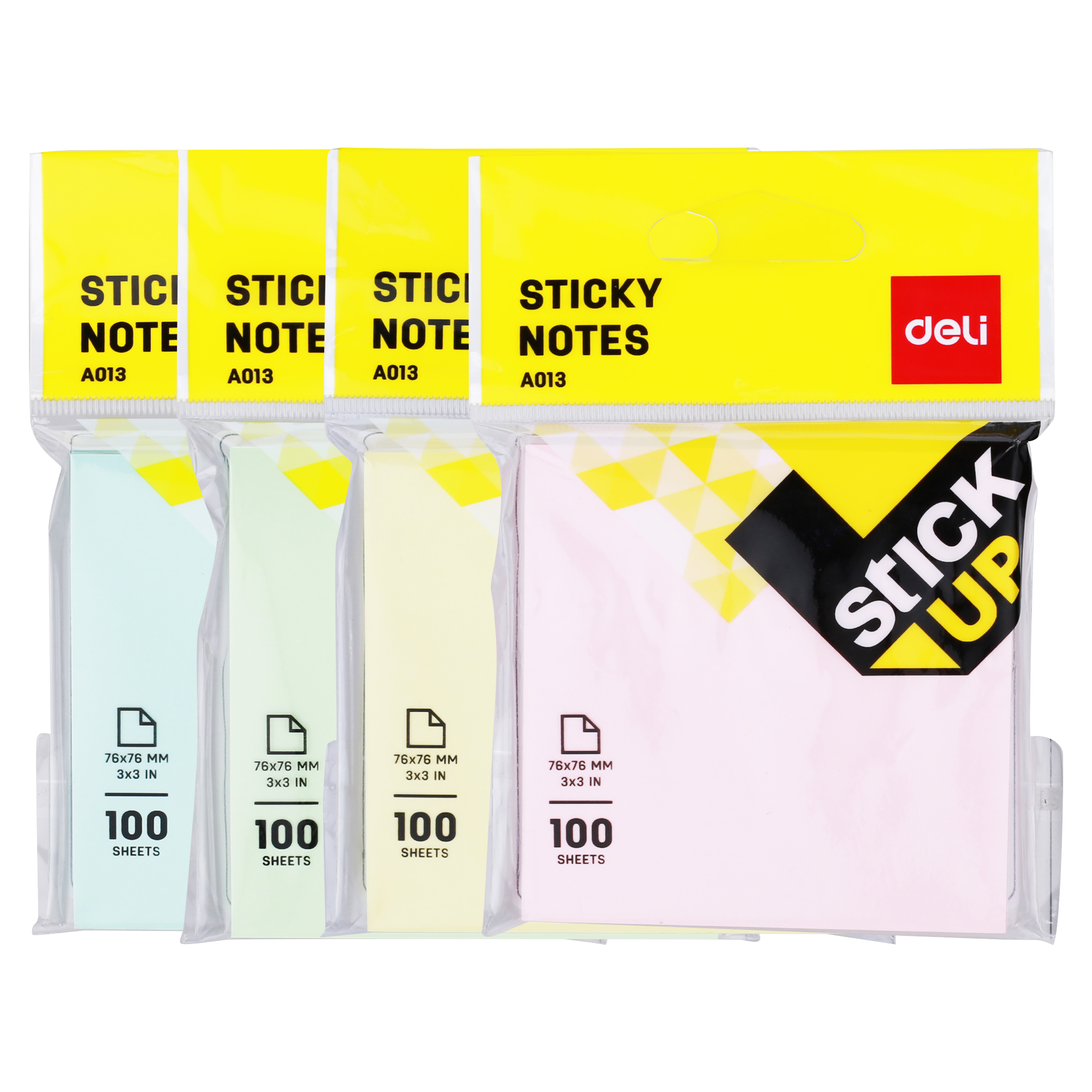 Deli A01302 Sticky Note Pastel or Pastel Sticker Pad (1pc) | Shopee ...