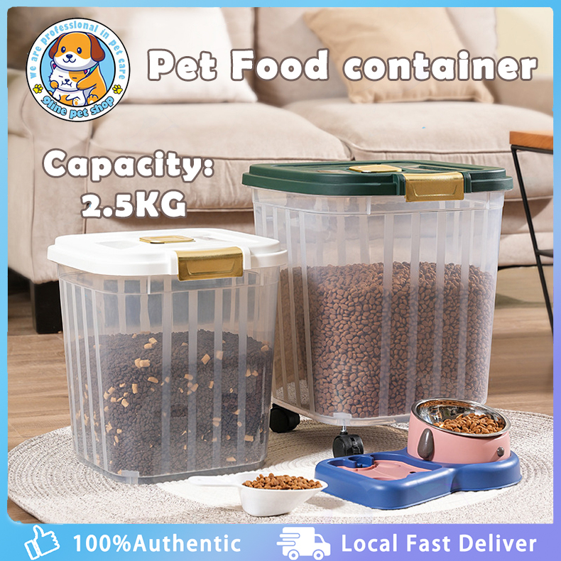 2.5KG moisture-proof pet food box storage bucket cat food box dog food ...