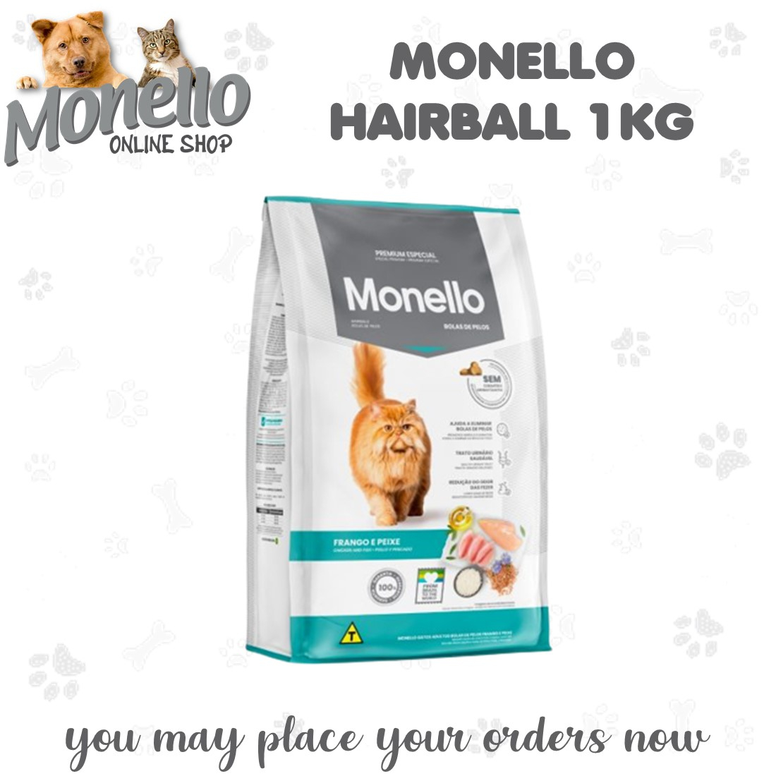 Monello HAIRBALL Special Premium Adult Cat Hairball Control 1kg ...