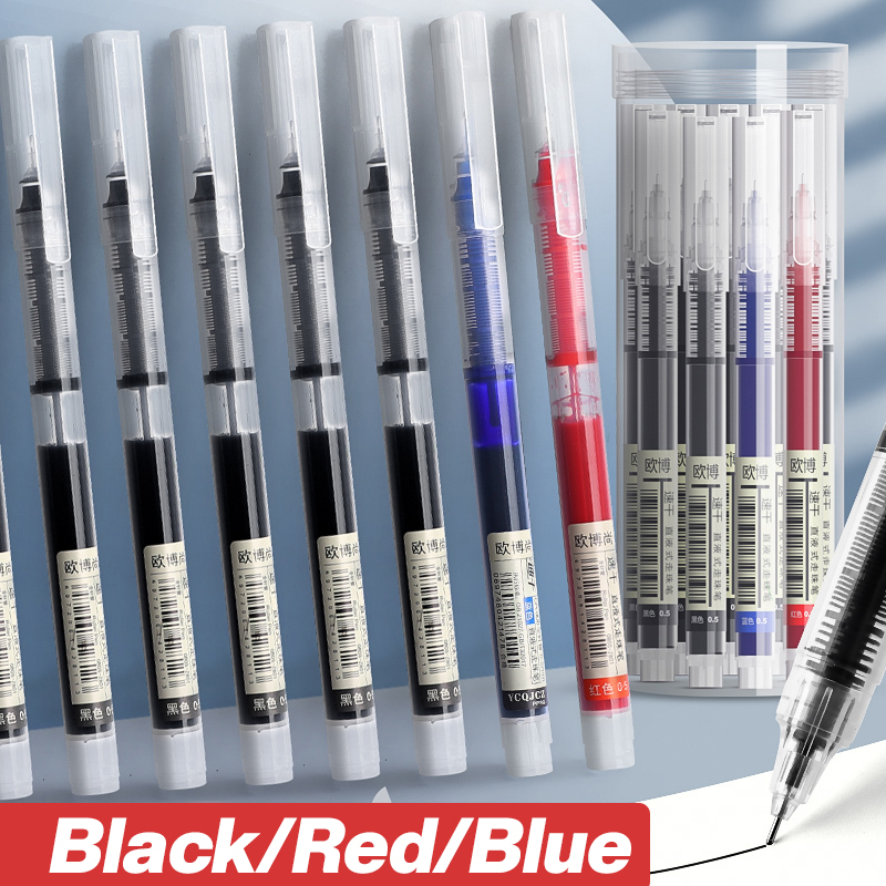 0.5mm Black/Red/Blue Pen Signing pen neutral pen Gel Pen Student ...