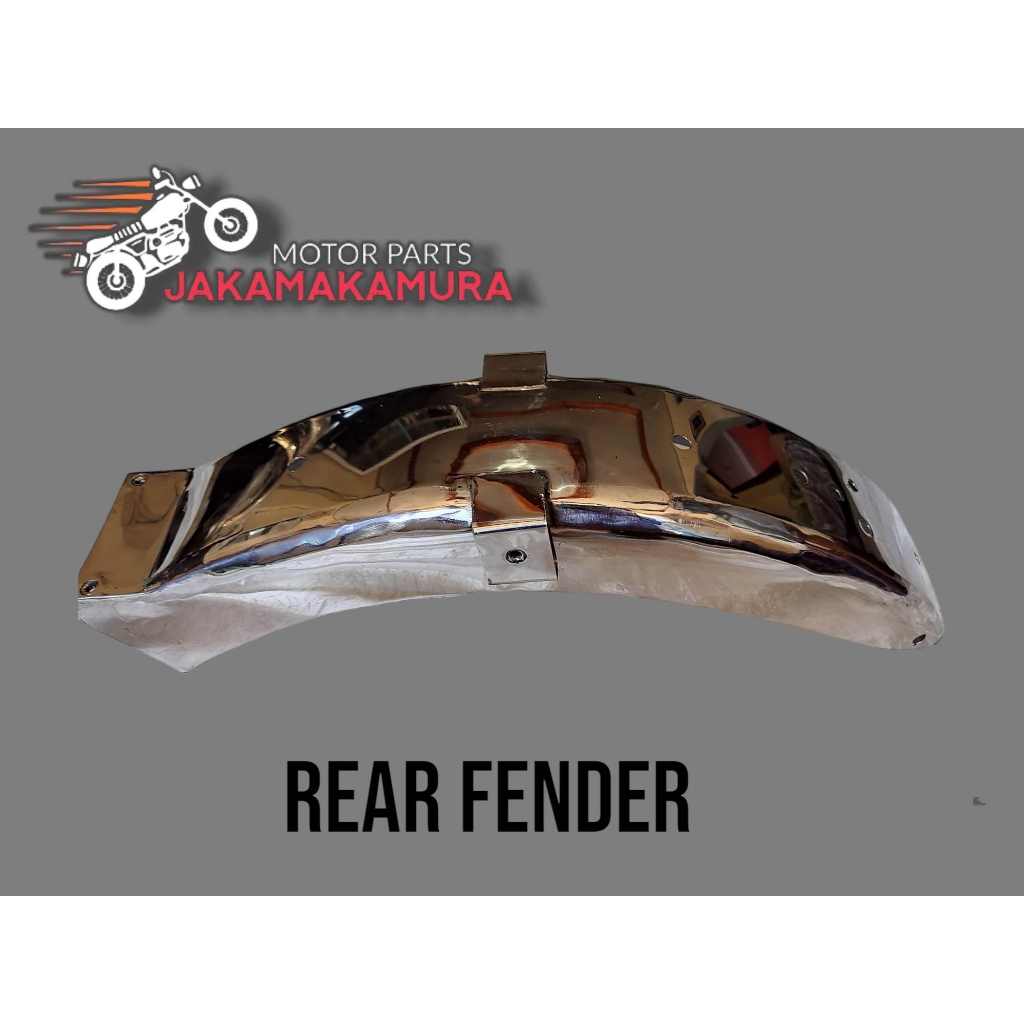 Stainless Rear Fender TMX 125/155 Motorstar Rusi Racal Skygo (tapaludo ...