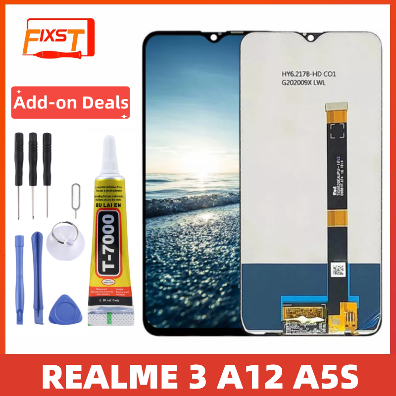 Oppo realme LCD A5s A12 Realme 3 LCD Digital Touch Screen Display Frame ...
