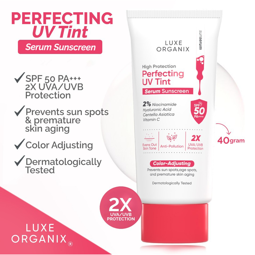 Luxe Organix High Protection Perfecting Uv Tint Serum Sunscreen Spf 50 Pa 40g Shopee 