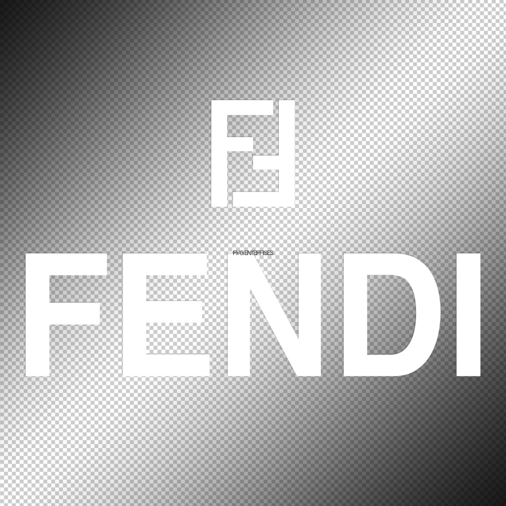 Sticker | (1X) Fendi | Weather Proof die-cut decal | Logo | Luxury ...