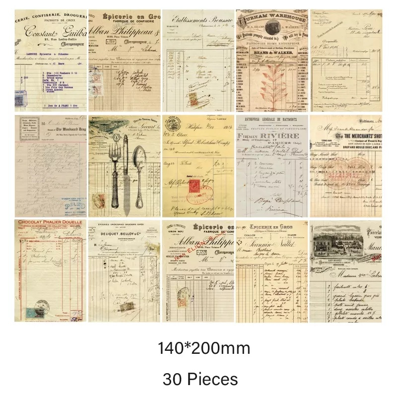 30pcs/pack Vintage material paper Vintage inspiration series DIY hand ...