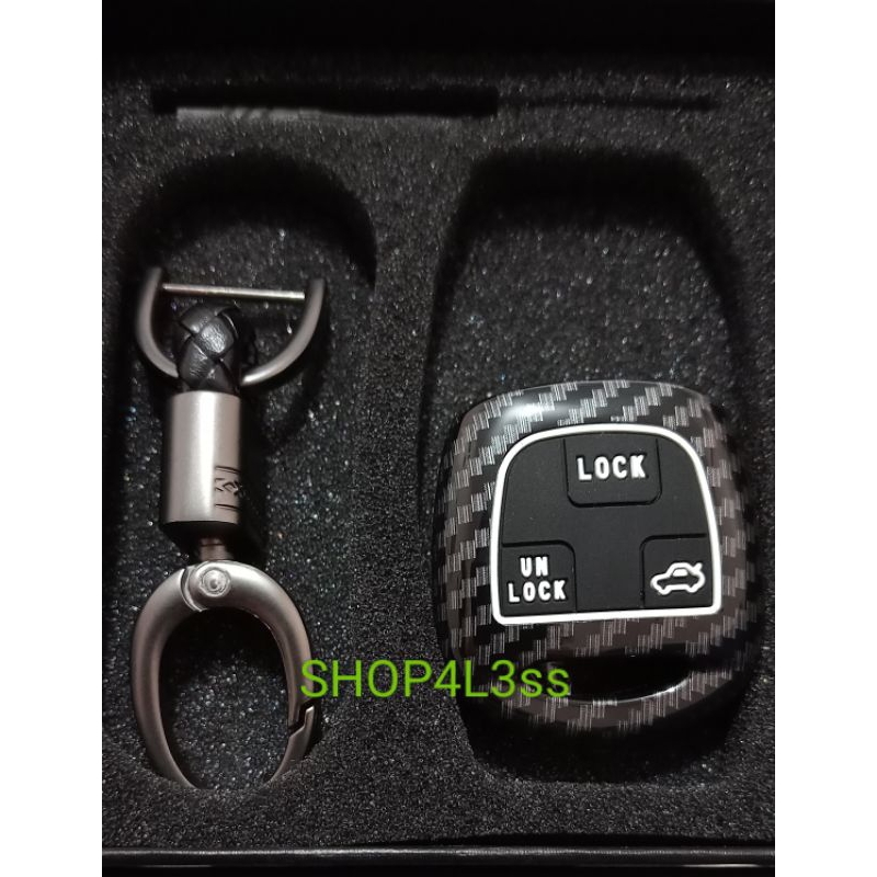 Carbon Fiber Silicone Abs Car Remote Key Cover For Toyota Fj Cruiser ...