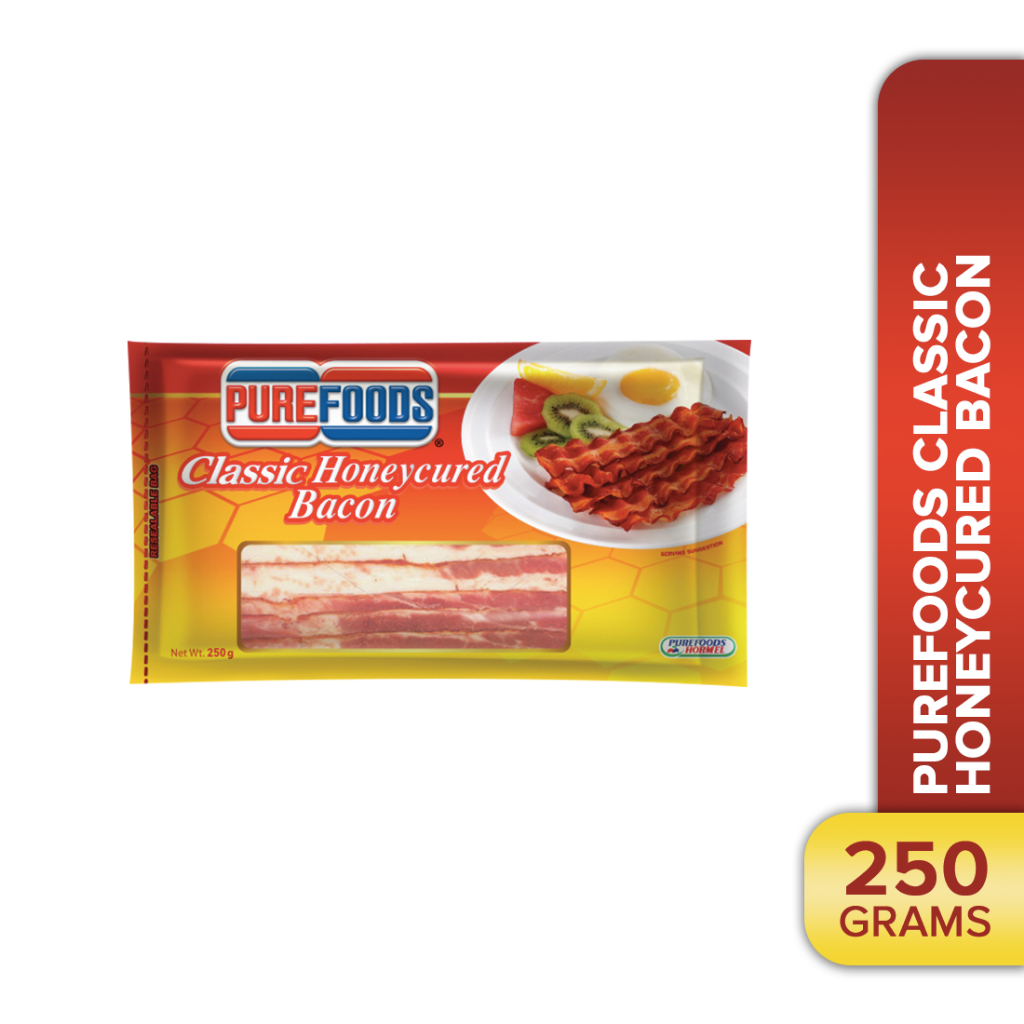 Purefoods Honeycured Bacon 250G | Shopee Philippines