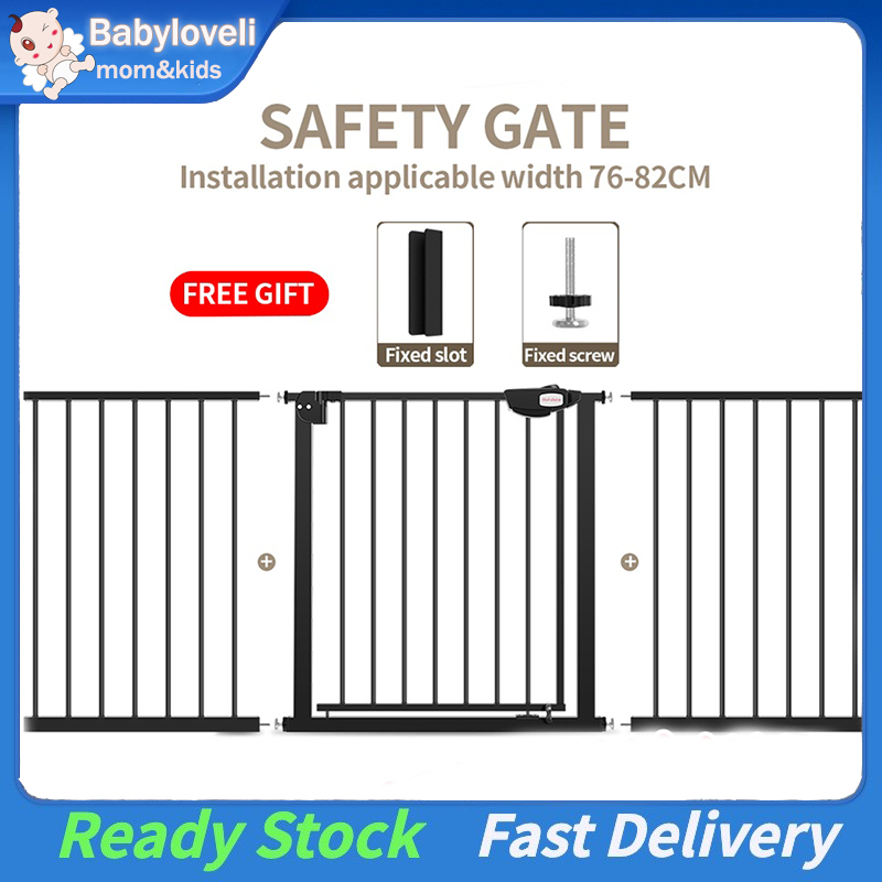 Ready! 75~307cm Baby Safety Door Gate Pet Dog Cat Fence Stair Door ...