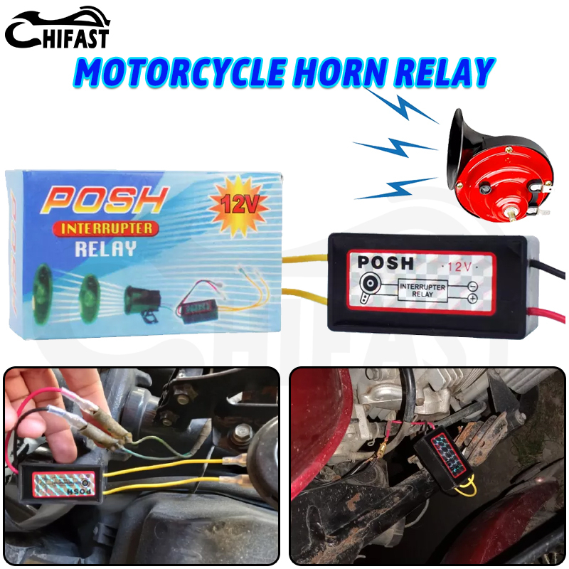 HIFAST Horn Relay Motorcycle Posh Interrupter Relay For Horn / Led 12V ...