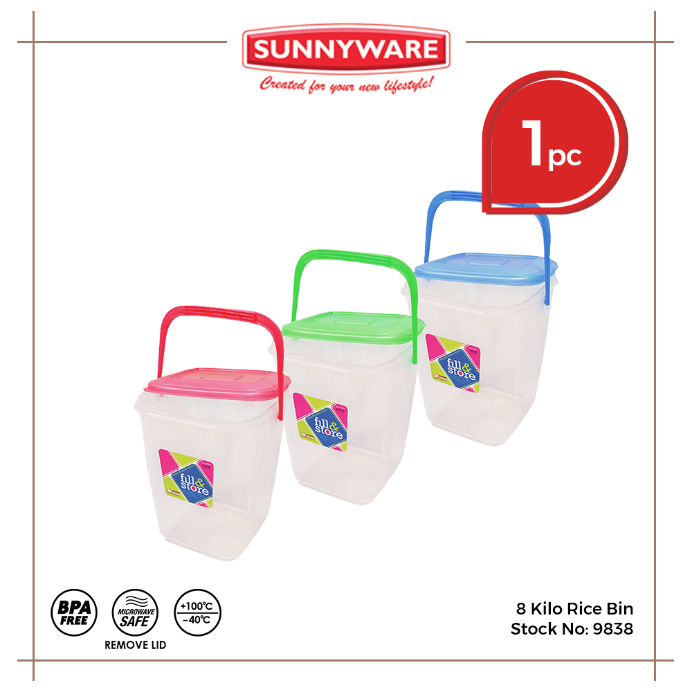 Sunnyware 9838 8 Kilo Rice Bin | Shopee Philippines