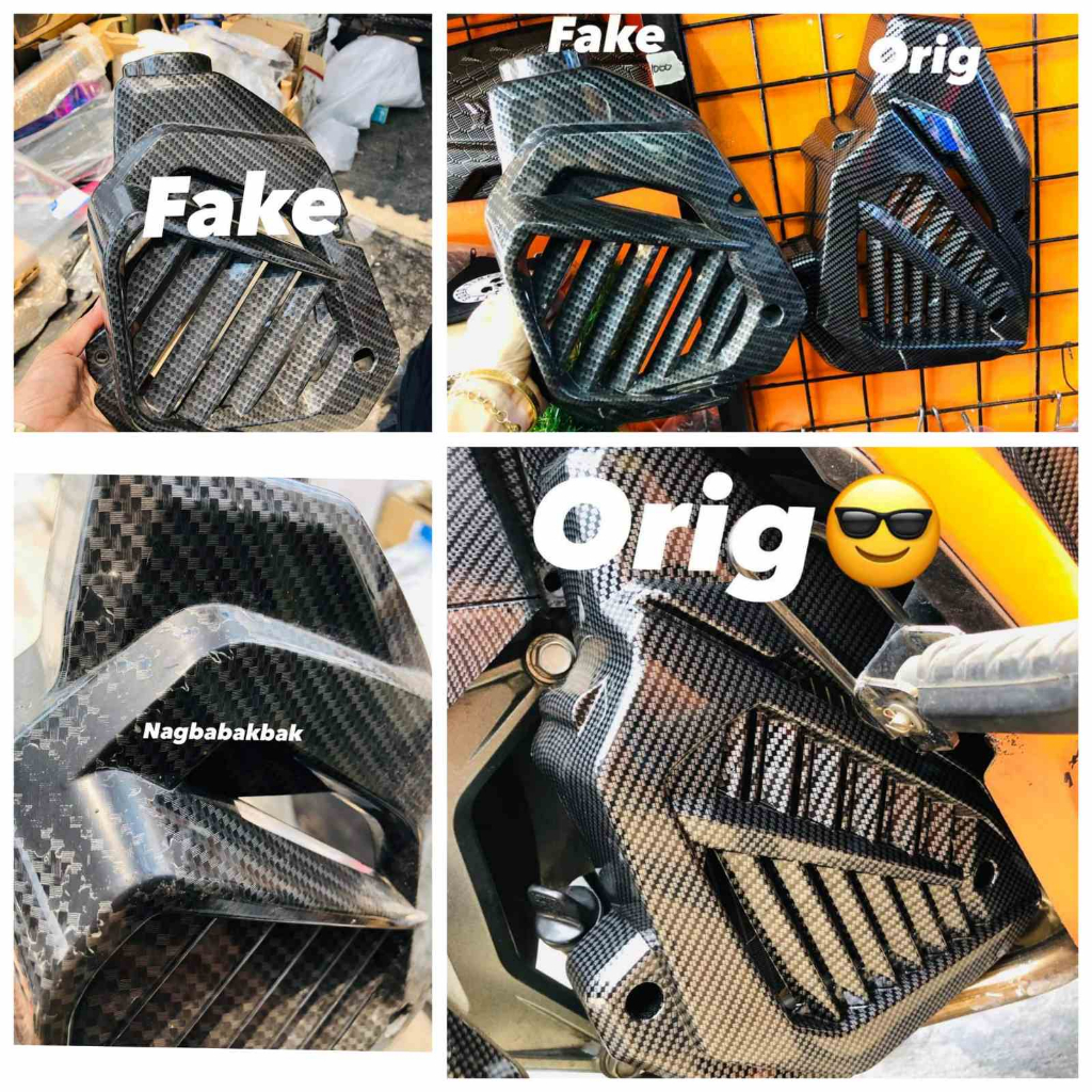 Carbon radiator cover garnish for Honda Click GC 125i 150i and Honda ...