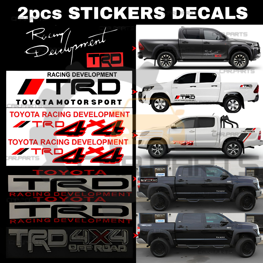 CP TRD Racing Development Car Sticker - Waterproof / Weatherproof ...