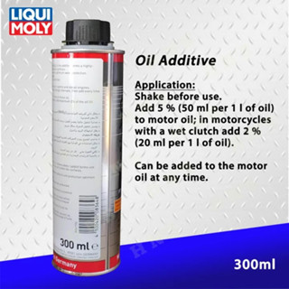 Liqui Moly Oil Additive 300ml ( for Gas and Diesel Engines ) | Shopee Philippines