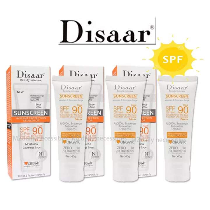 ( SET OF 3 ) Disaar Facial Sunscreen Cream SPF 90 PA+ Moisturizing Skin ...