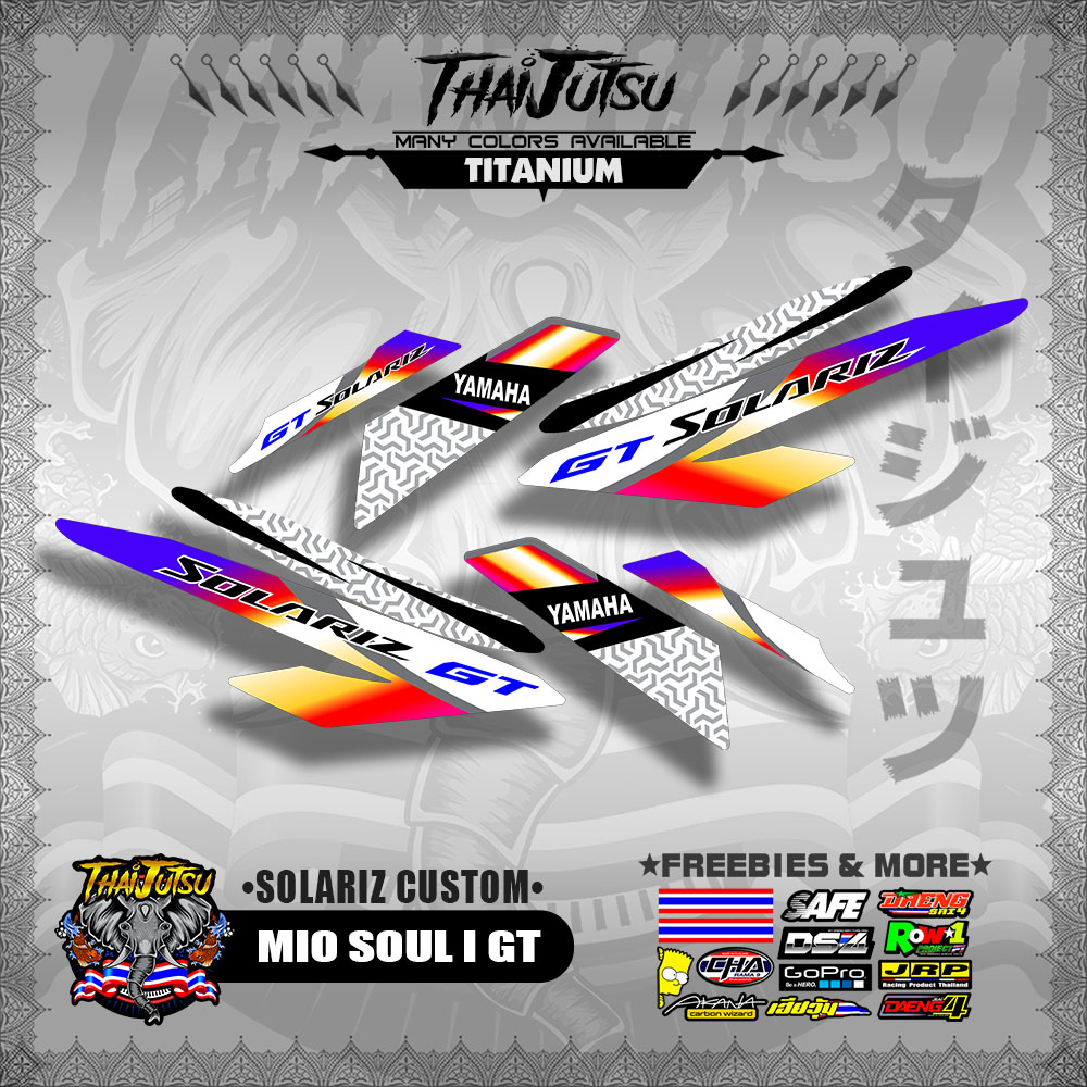 MIO SOUL I GT ( SOLARIZ CUSTOM )【ThaijutsuStickers】 | Shopee Philippines
