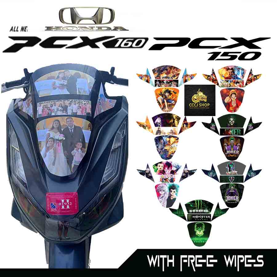 HONDA PCX 150/160 VISOR COSTOMIZE STICKER | Shopee Philippines