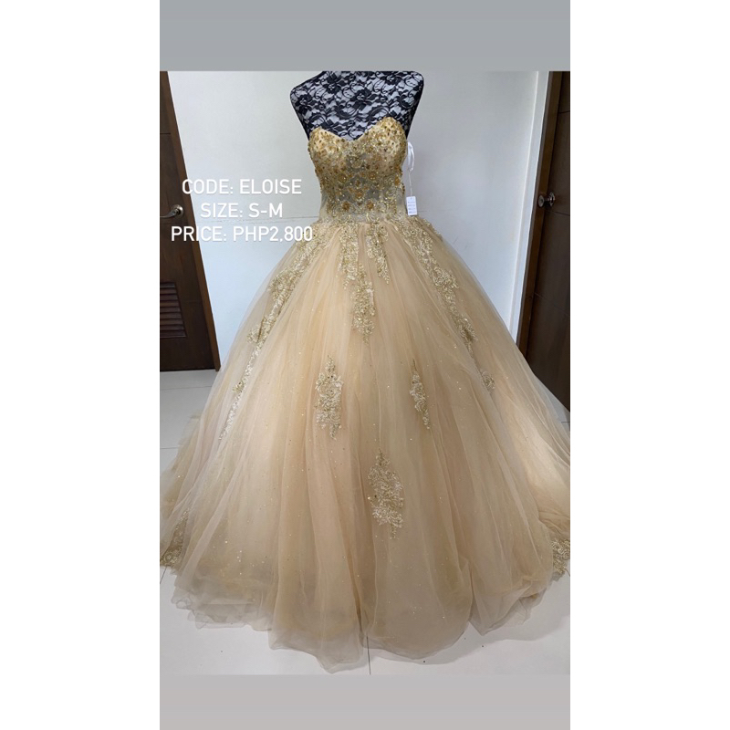 DEBUT/JS PROM/PRENUP GOWN (CODE: ELOISE) | Shopee Philippines