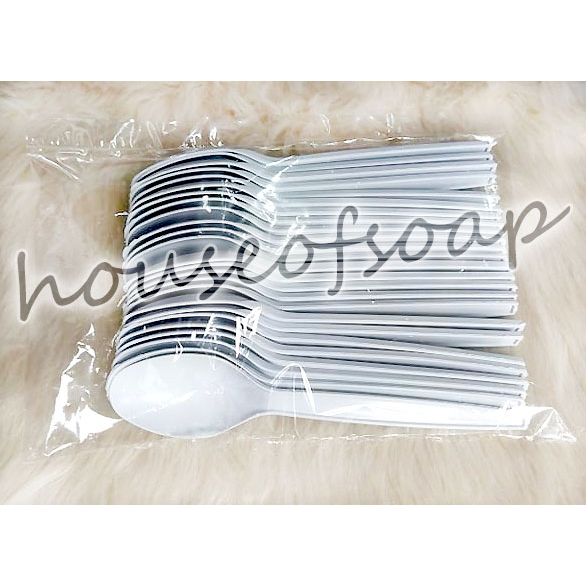 (25pcs) Plastic Spoon , Fork & Sfork | Shopee Philippines
