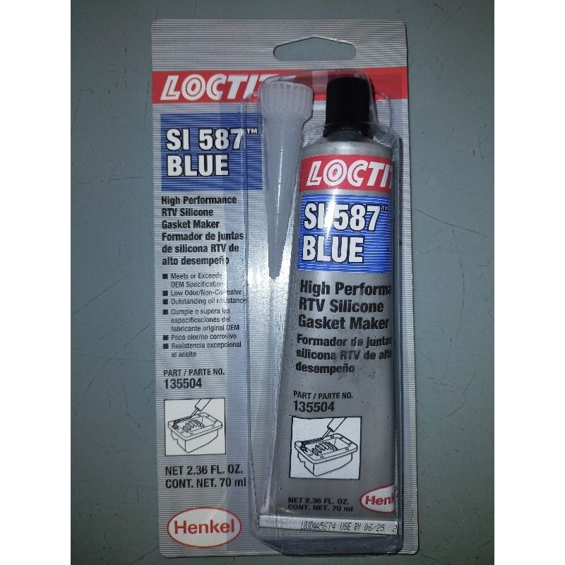 Loctite SI 587 Blue High Performance RTV Silicone Gasket Maker (70 ml) | Shopee Philippines