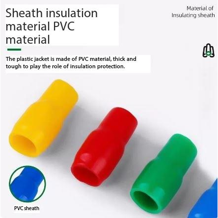 Cable Lug Terminal Cover Terminal Lug Soft Insulated Sleeve V1.25-1.5 ...