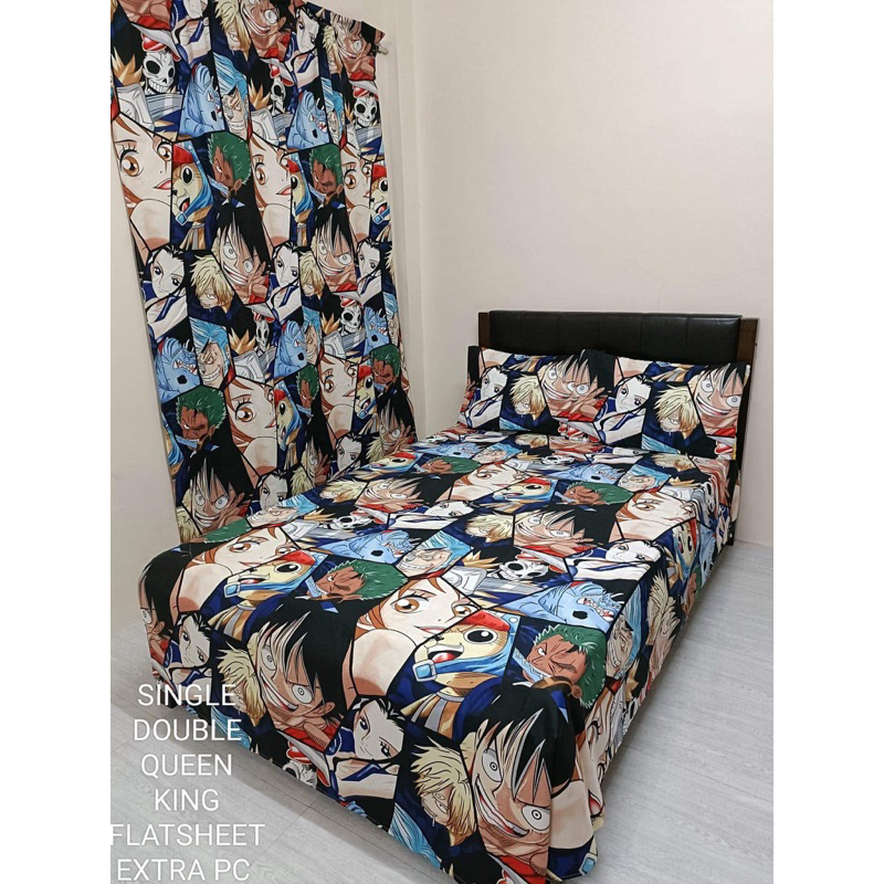 One Piece Character Design 3 in 1 Canadian Cotton Bedsheet Set 2 ...