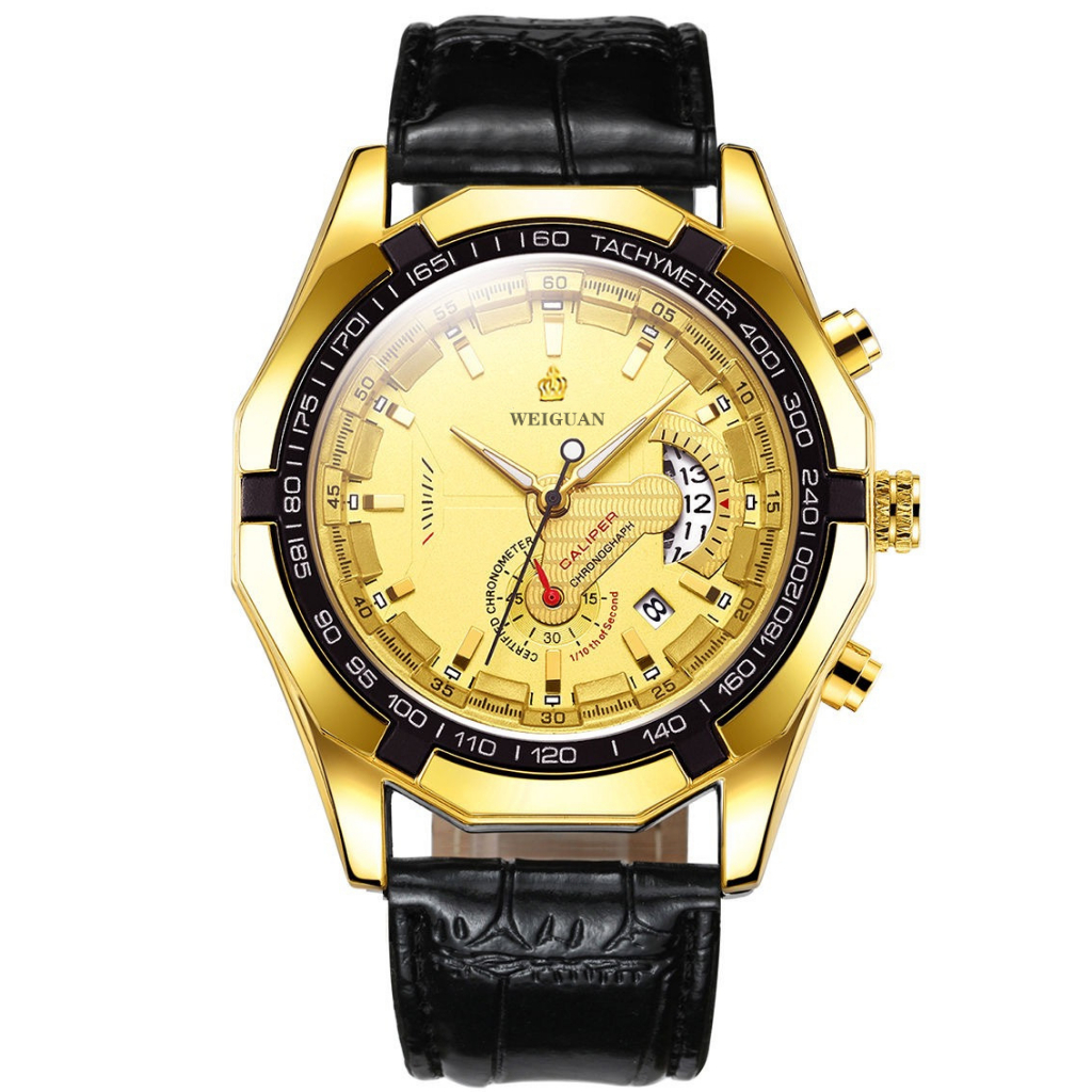 WEIGUAN Automatic Movement Non-Mechanical Steel Band Men's Watch ...