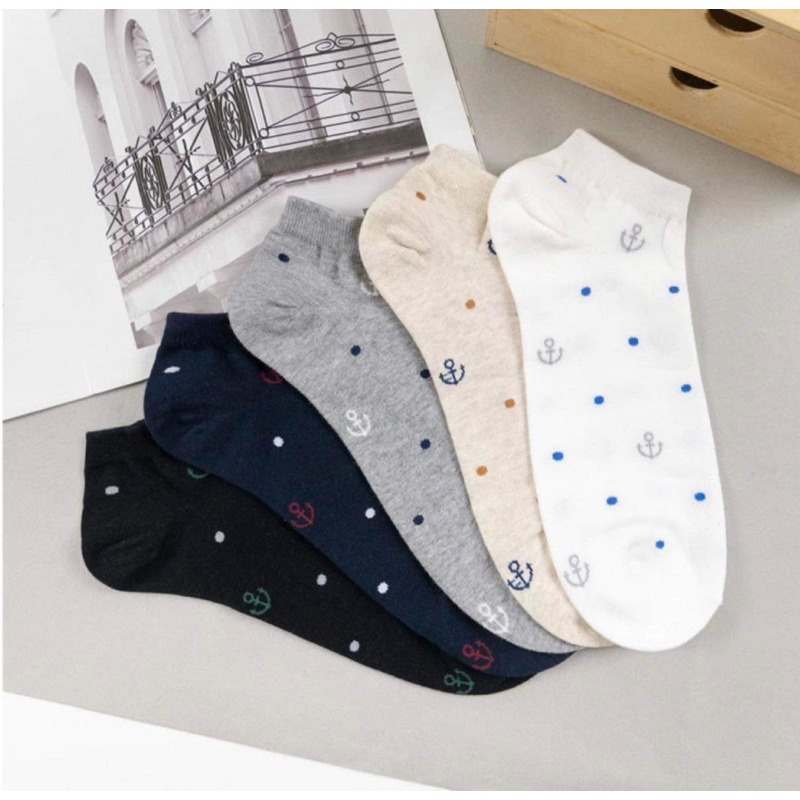 Korean Socks - Semi Ankle Anchor Socks - Iconic Socks | Shopee Philippines