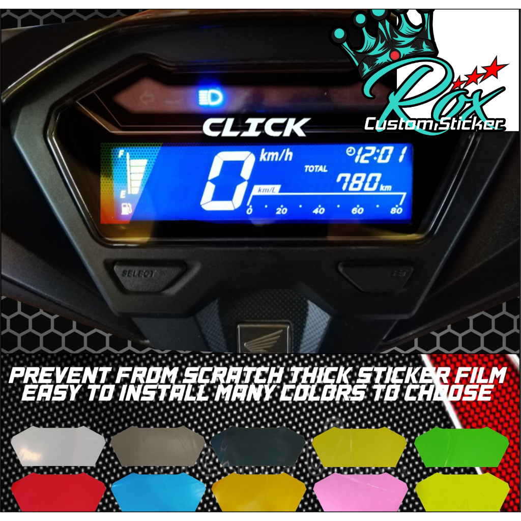 honda click v2 gauge panel protector waterproof scratchproof | Shopee ...