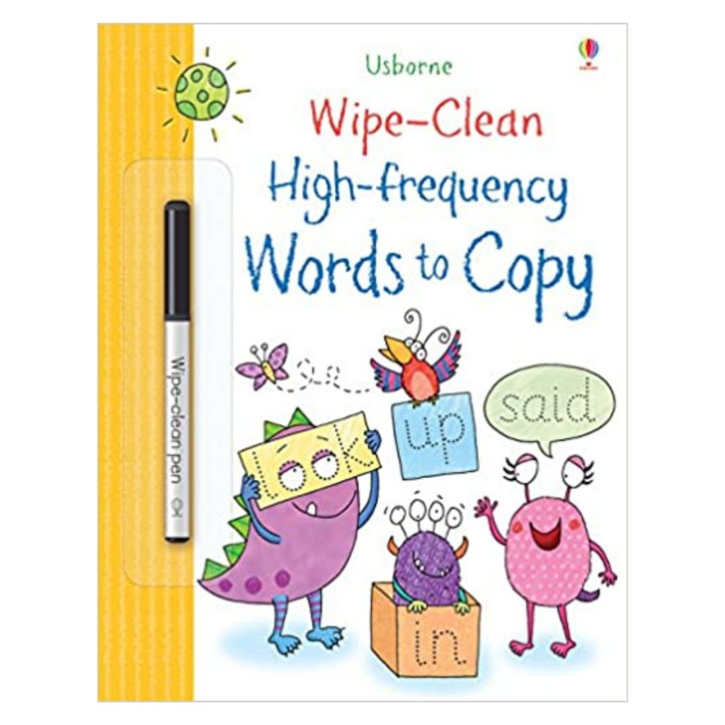 Usborne Wipe-Clean: HIGH FREQUENCY WORDS TO COPY (brand new softcover ...