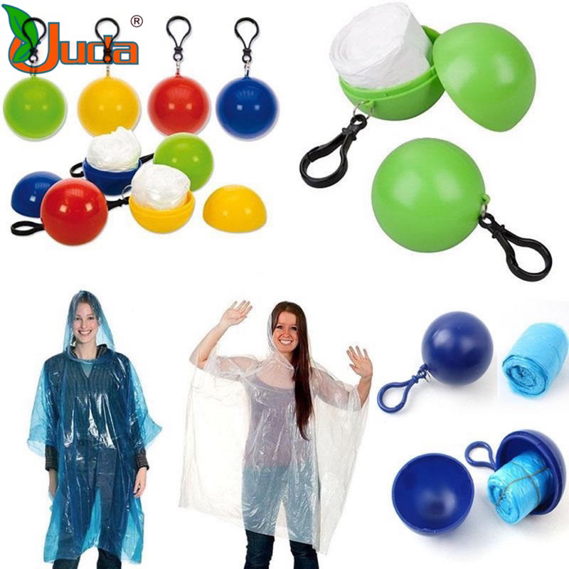 Portable Raincoat Ball Raincoat Emergency Raincoat Keychain | Shopee ...