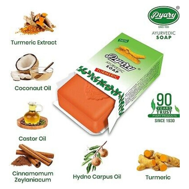 Pyary Turmeric Soap 75g Made in India | Shopee Philippines
