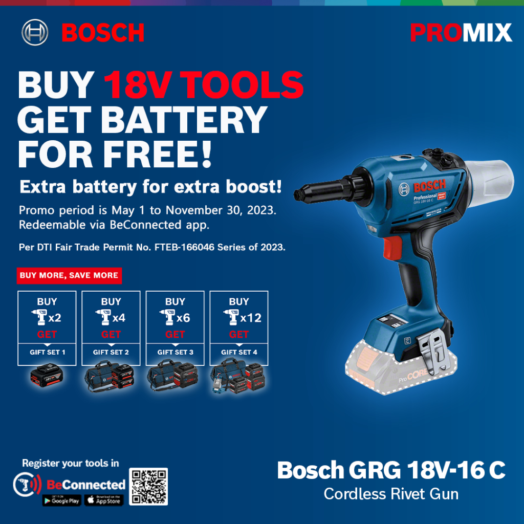 Bosch GRG 18V-16 C Professional Rivet Gun (Bare Tool) - Power Tool | Shopee Philippines