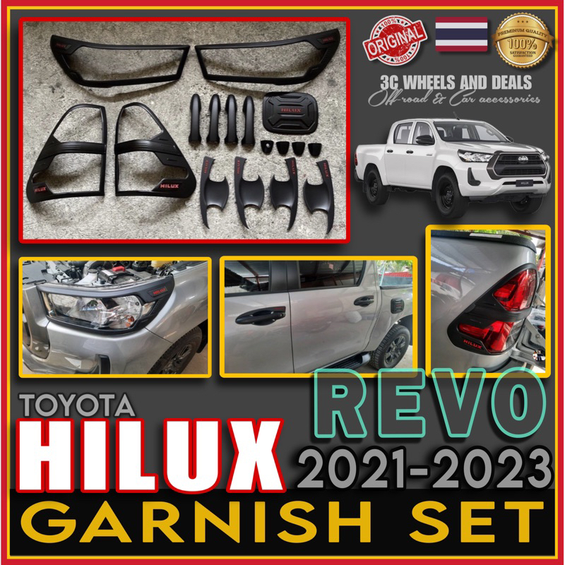 TOYOTA HILUX REVO G 2021-2023 GARNISH SET | Shopee Philippines
