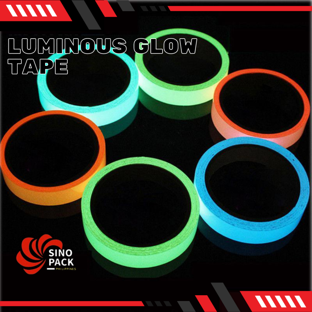Self Adhesive Luminous Glow Tape / Reflective Fluorescent Glowing Tape ...