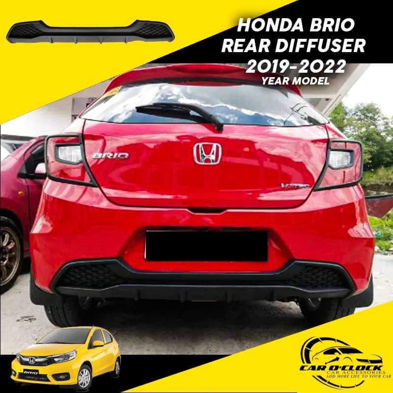 Honda Brio Rear Diffuser RS Plastic (2019-2023) | Shopee Philippines