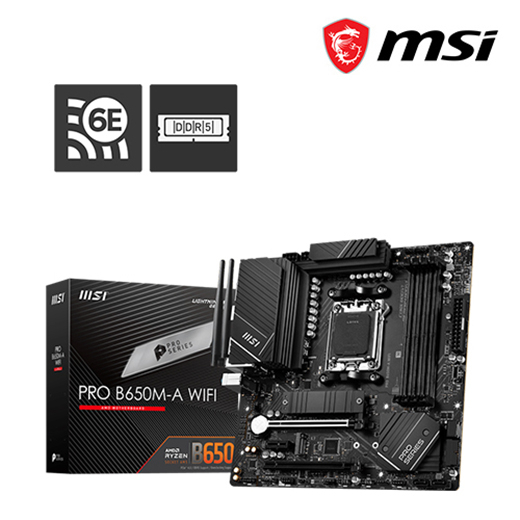 MSI PRO B650M-A WIFI Motherboard - AMD B650 (Socket AM5) / DDR5 / Micro ...