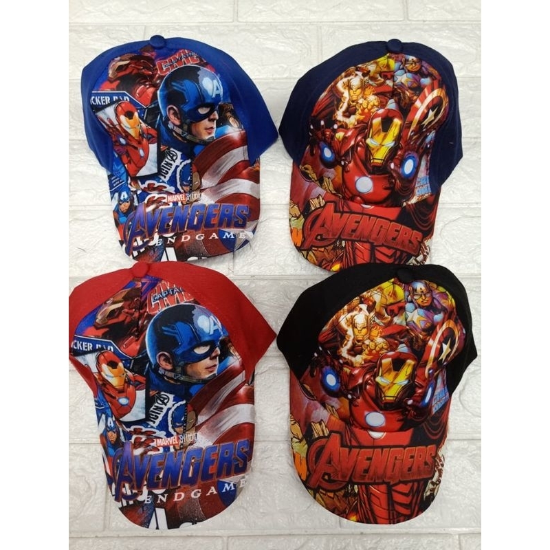 Marvel Avengers Captain America Cartoon Character Caps for Kids ...