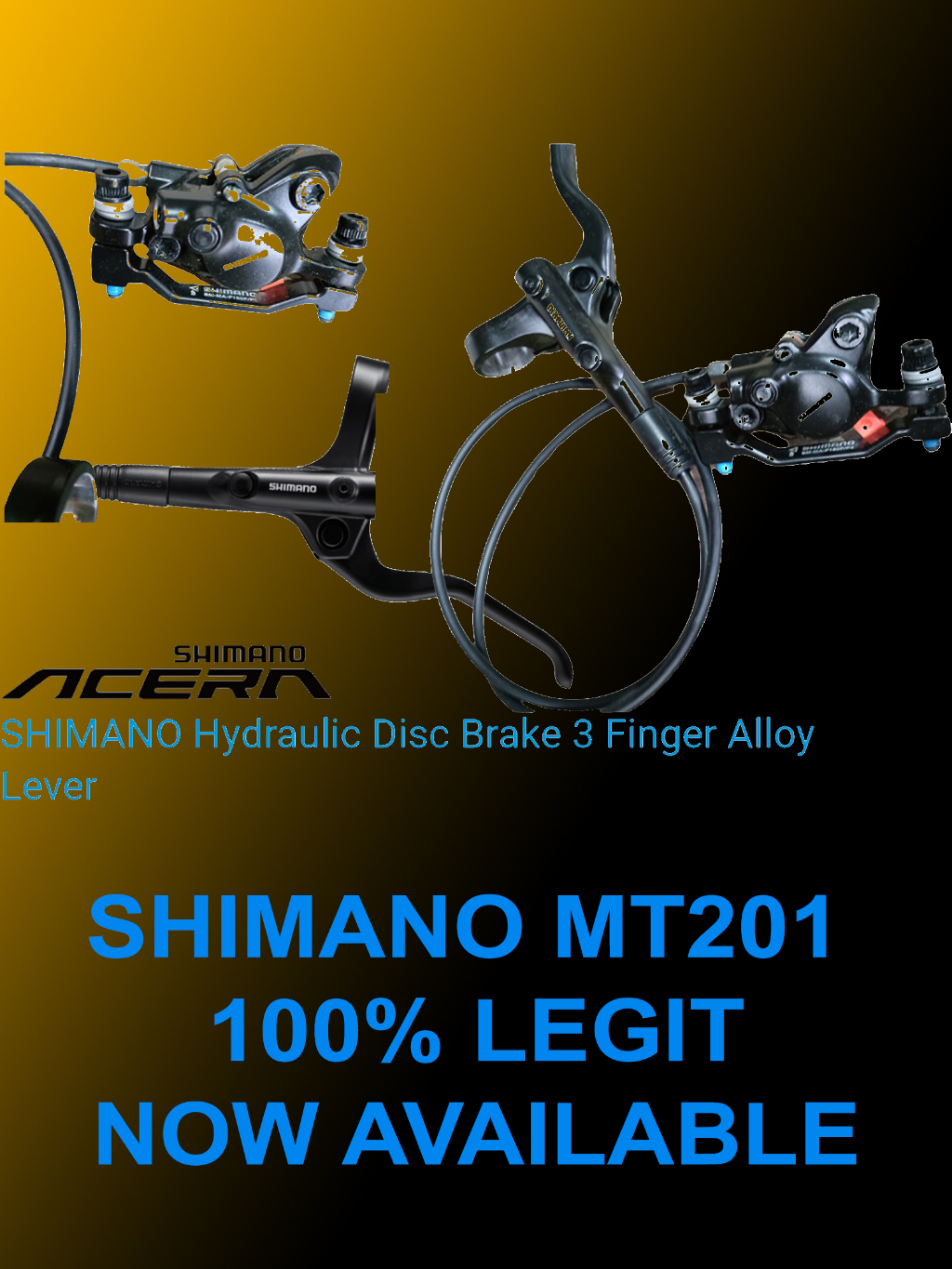 DISC BRAKE ASSY. SHIMANO MT-200 (LIMITED STOCK) HYDRAULIC Left and ...