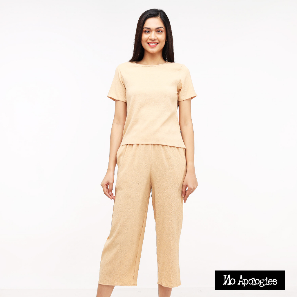 No Apologies Bubble Georgette Woven Terno Blouse & Pants NLST04-0012 ...