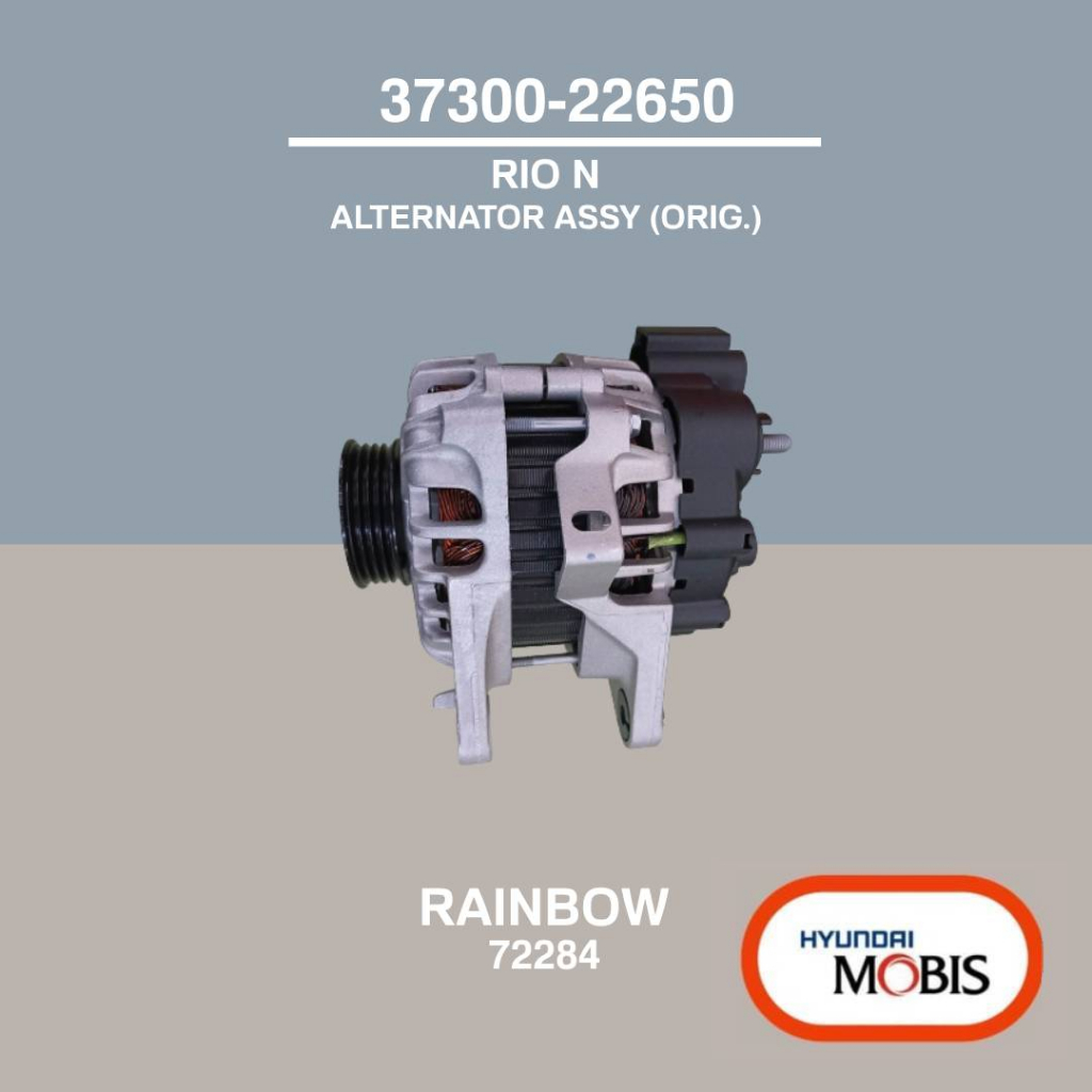 ALTERNATOR ASSY for KIA RIO N [MOBIS ORIGINAL] Part Number: 37300-22650 ...