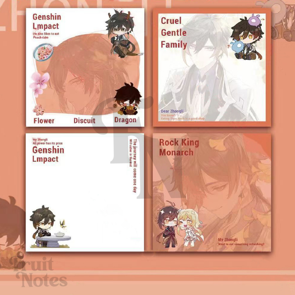 [CLEARANCE] SN347 50 sheets Genshin Impact Notepad | Shopee Philippines
