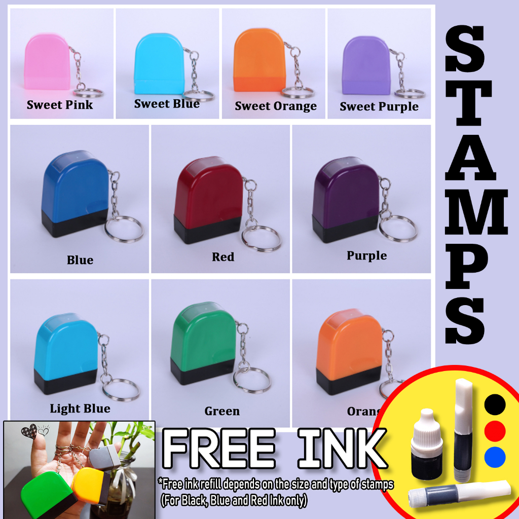 COD Personalized Keychain Stamps, Flash Stamps, Self Ink Stamps, Stamp ...