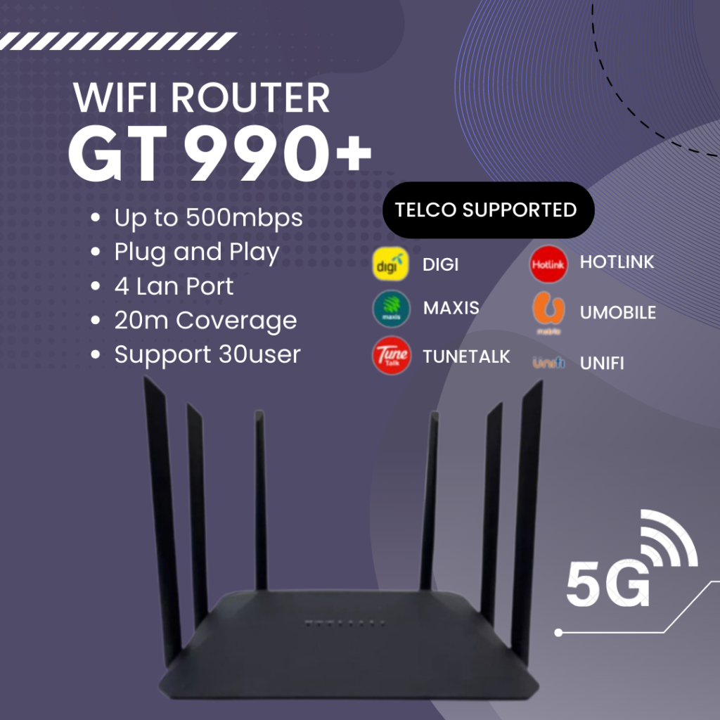 Internet Router GT990 (500MBPS) 2023 Modified 4G LTE CPE Router Modem ...